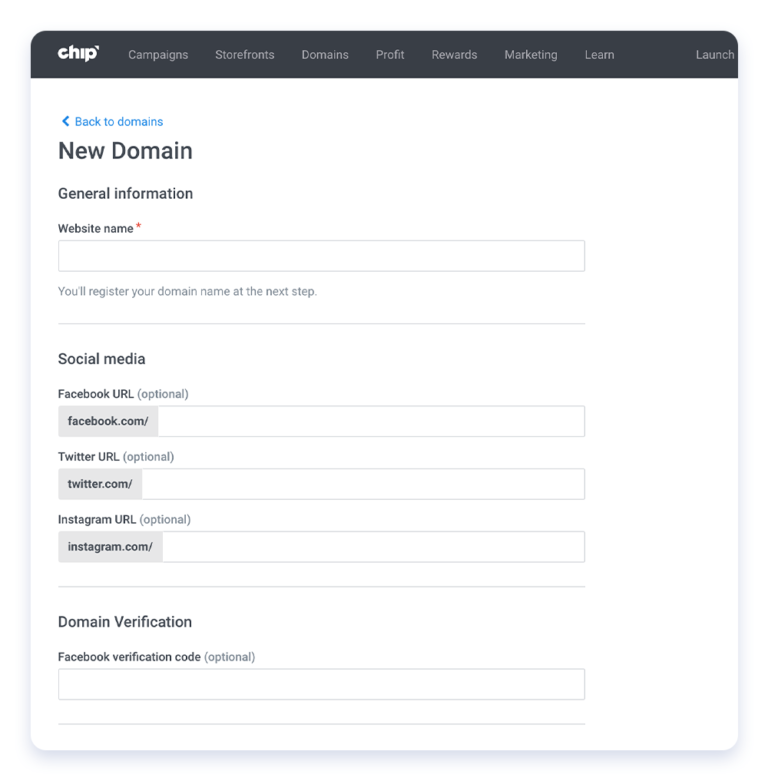 How to Create a Custom Domain | Chip Blog